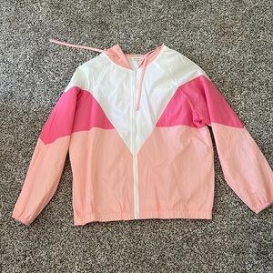 Andthewhy | Jackets & Coats | Monochromatic Pink Wind Breaker | Poshmark